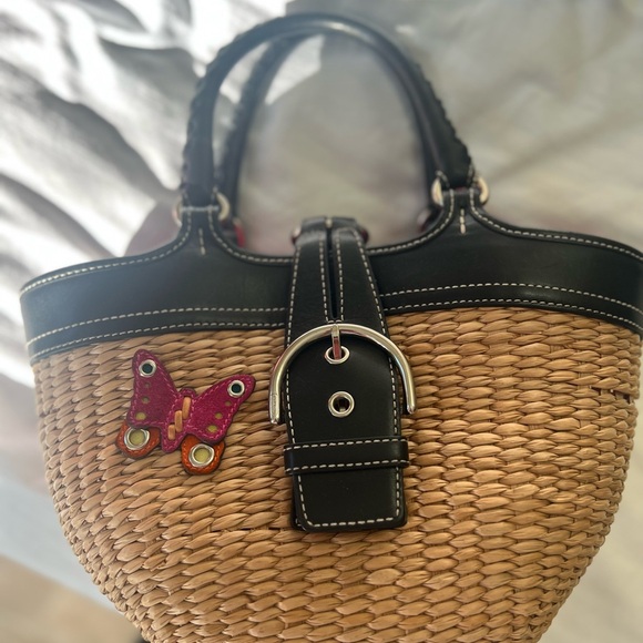 Bags | Vintage Coach Wicker Very Cute In Good Shape | Poshmark